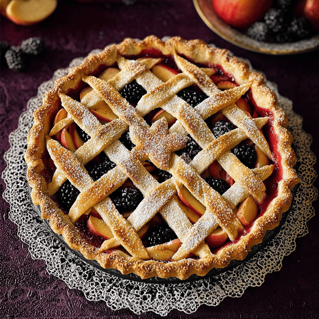 Mini Shortbread Pie with Berry & Apple Filling Recipe